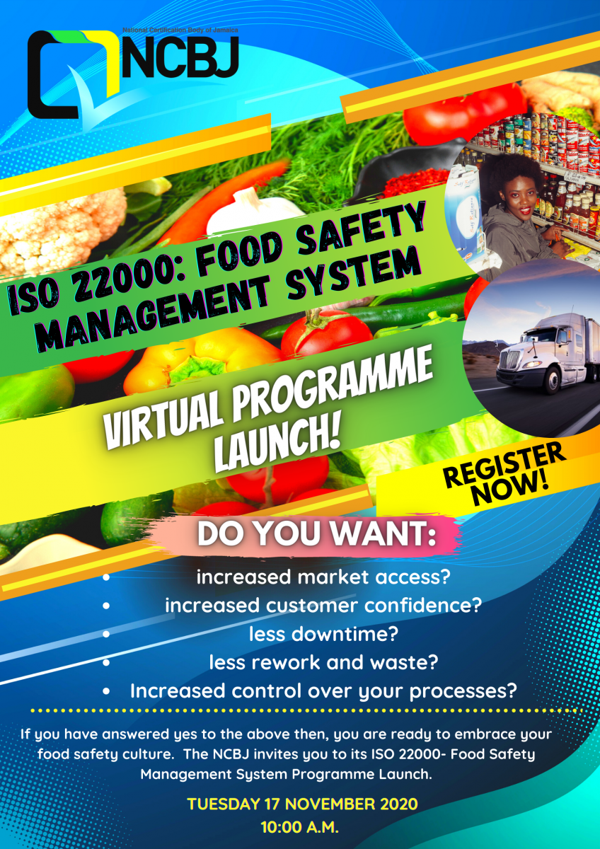 ISO 22000 Programme Launch Flyer | NCBJ | National Certification Body ...